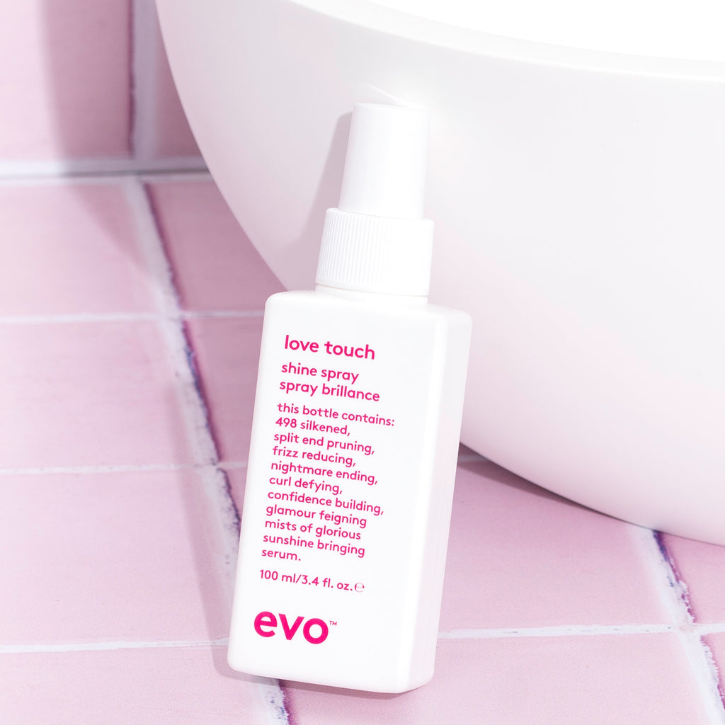 Evo Love Touch Shine Spray 100ml - Haircare Products | Oz Hair & Beauty – Oz Hair and Beauty