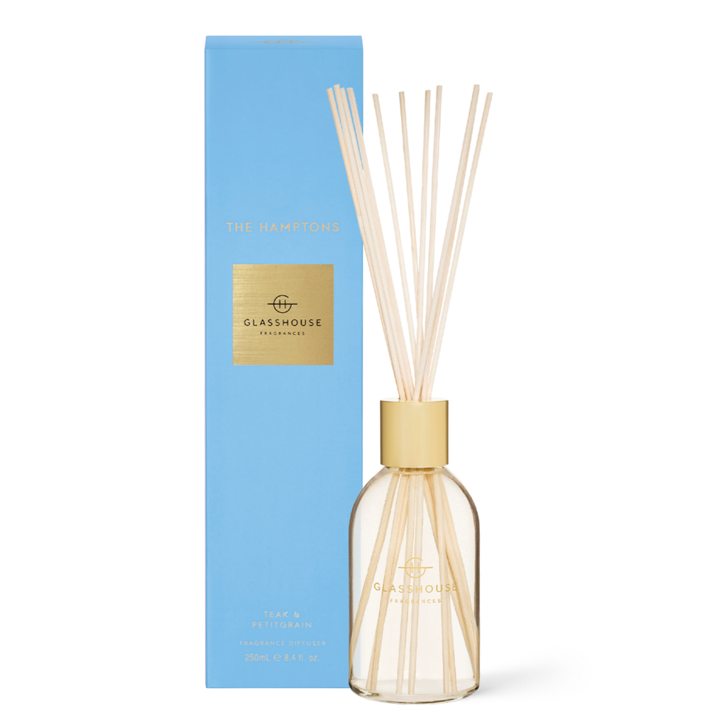 Glasshouse Fragrances THE HAMPTONS Diffuser 250ml – Oz Hair and Beauty