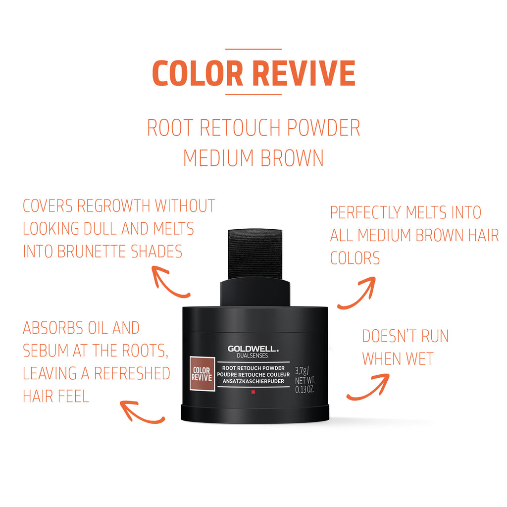 Goldwell Dualsenses Color Revive Root Retouch Powder -Medium Brown - Haircare Products | Oz Hair ...