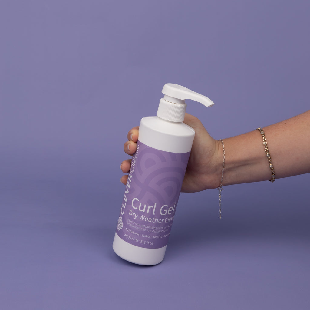 Clever Curl Dry Weather Gel 450ml - Old Packaging – Oz Hair and Beauty