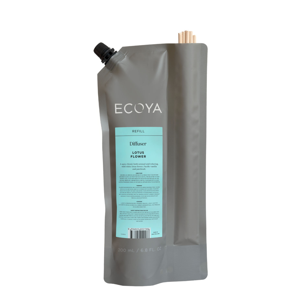 ECOYA Diffuser Refill 200ml - Lotus Flower – Oz Hair and Beauty