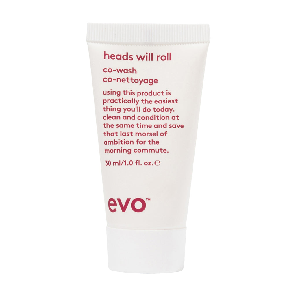 Evo Heads Will Roll Co-Wash 30ml - Haircare Products | Oz Hair & Beauty ...