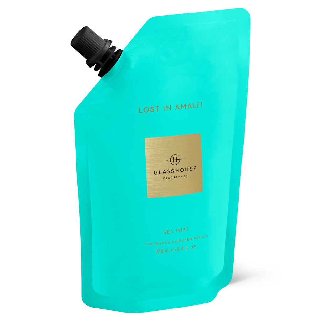 Glasshouse Fragrances Diffuser Refill Pouch 250ml - LOST IN AMALFI – Oz ...