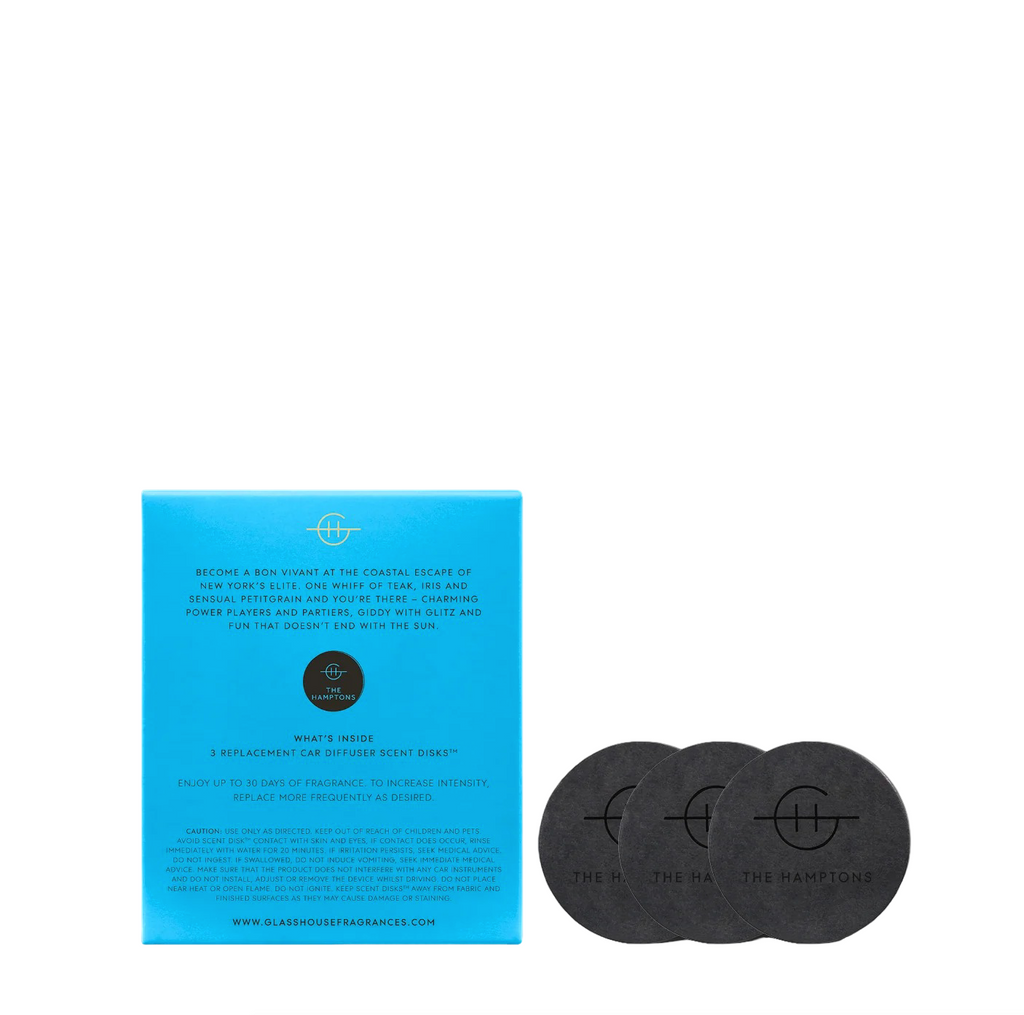 Glasshouse Fragrances THE HAMPTONS Car Diffuser Refill – Oz Hair and Beauty