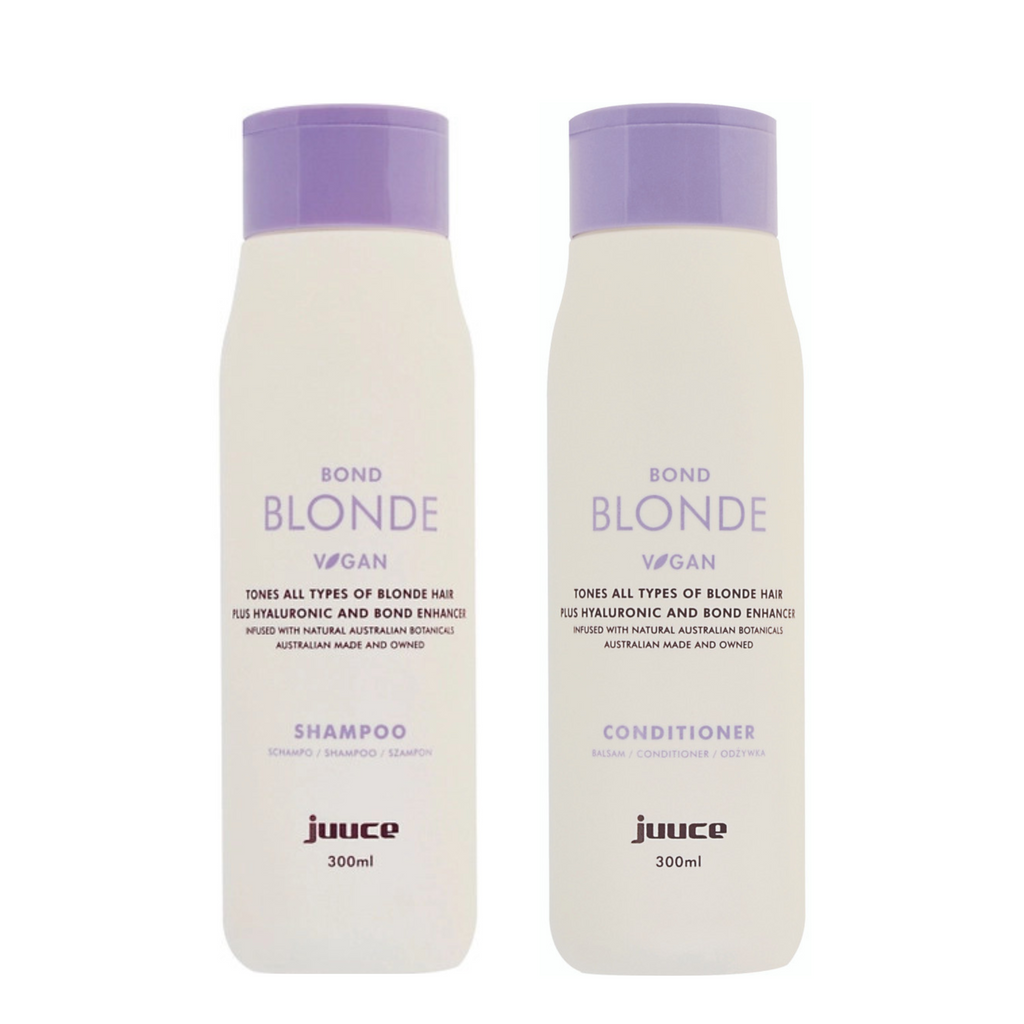Juuce Bond Blonde Shampoo and Conditioner 300ml Duo BundleÂ – Oz Hair ...