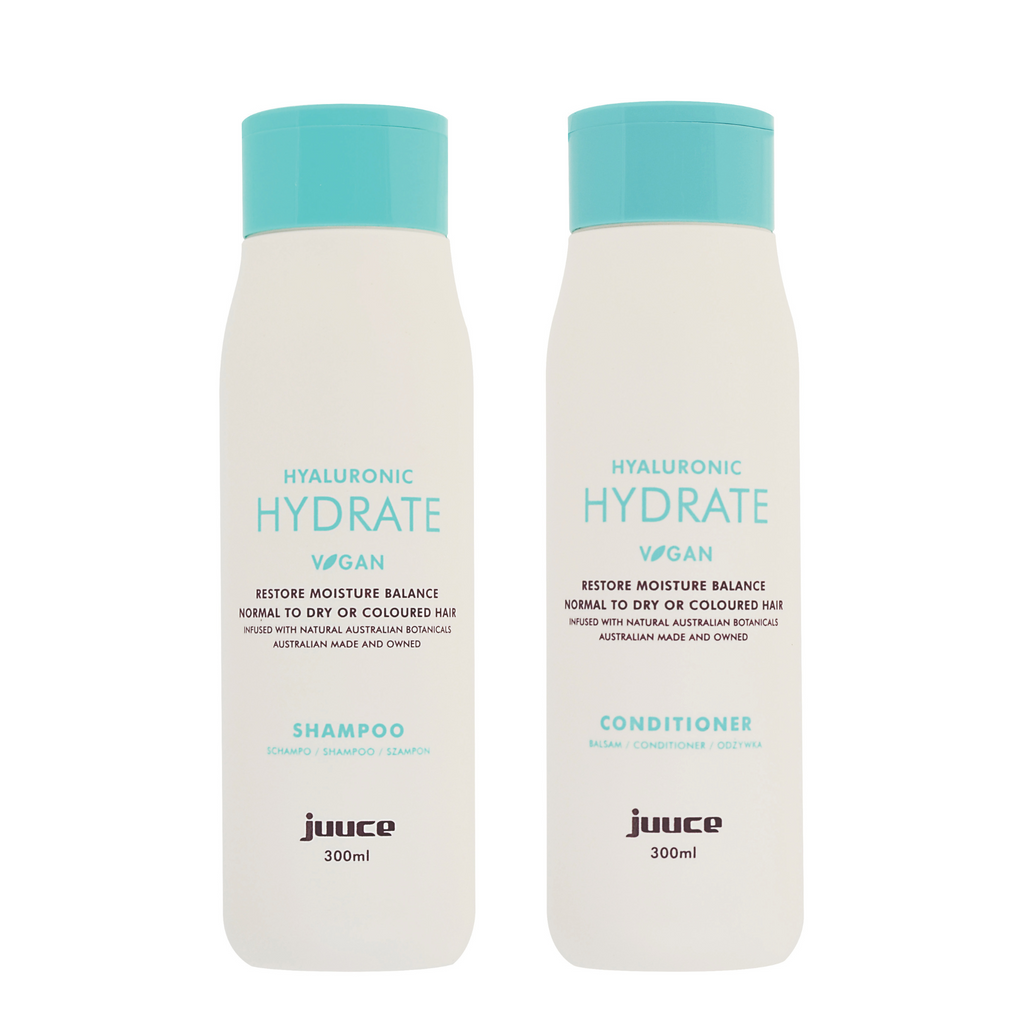 Juuce Hyaluronic Shampoo and Conditioner 300ml Duo Bundle – Oz Hair and ...