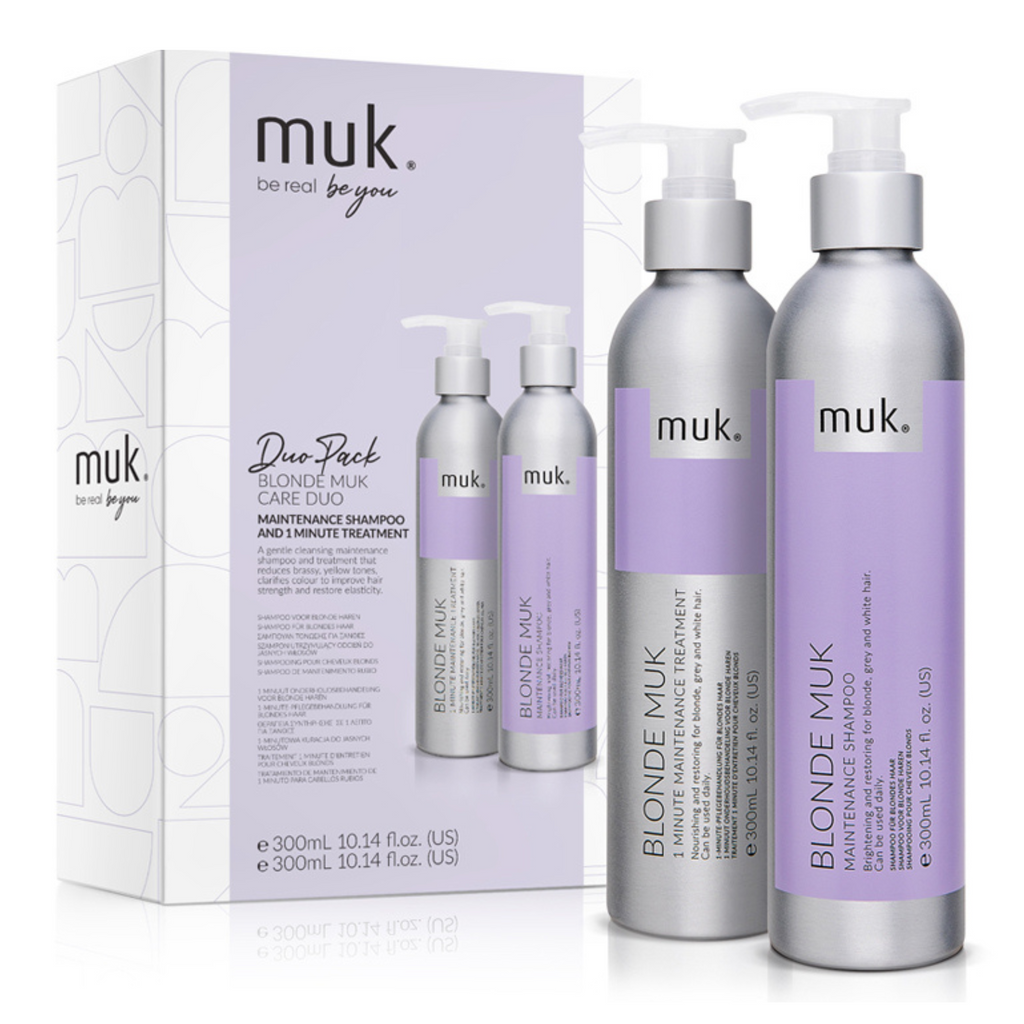 Muk Blonde Muk Toning Shampoo and Toning Treatment Duo Pack – Oz Hair ...