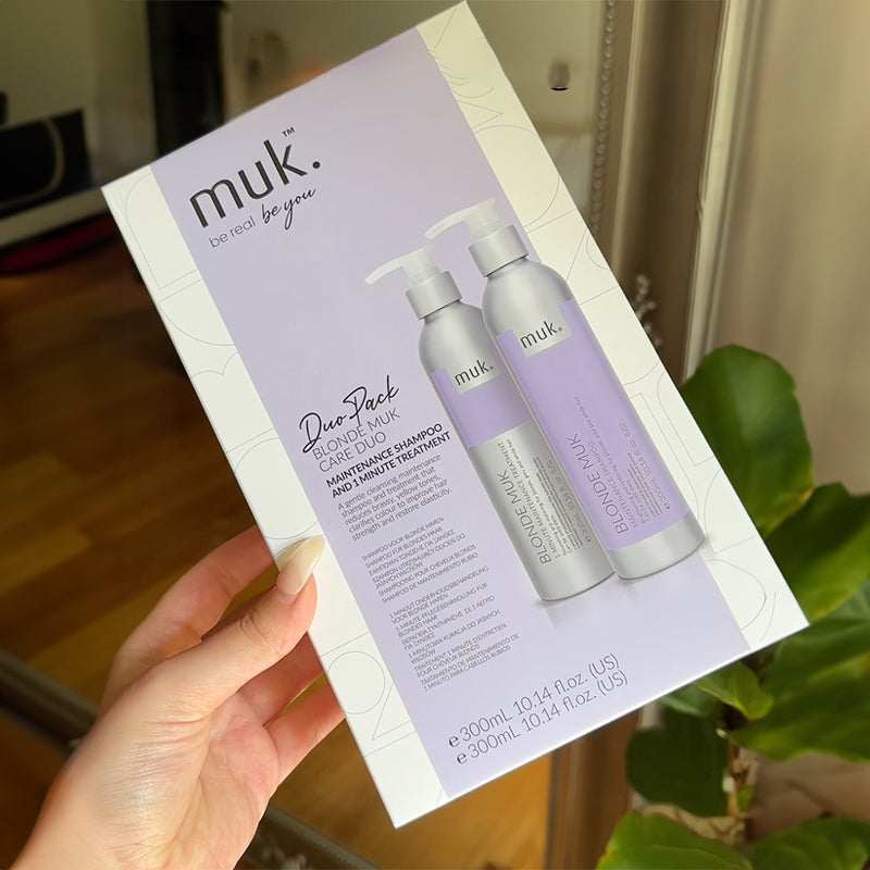 Muk Blonde Muk Toning Shampoo and Toning Treatment Duo Pack – Oz Hair ...