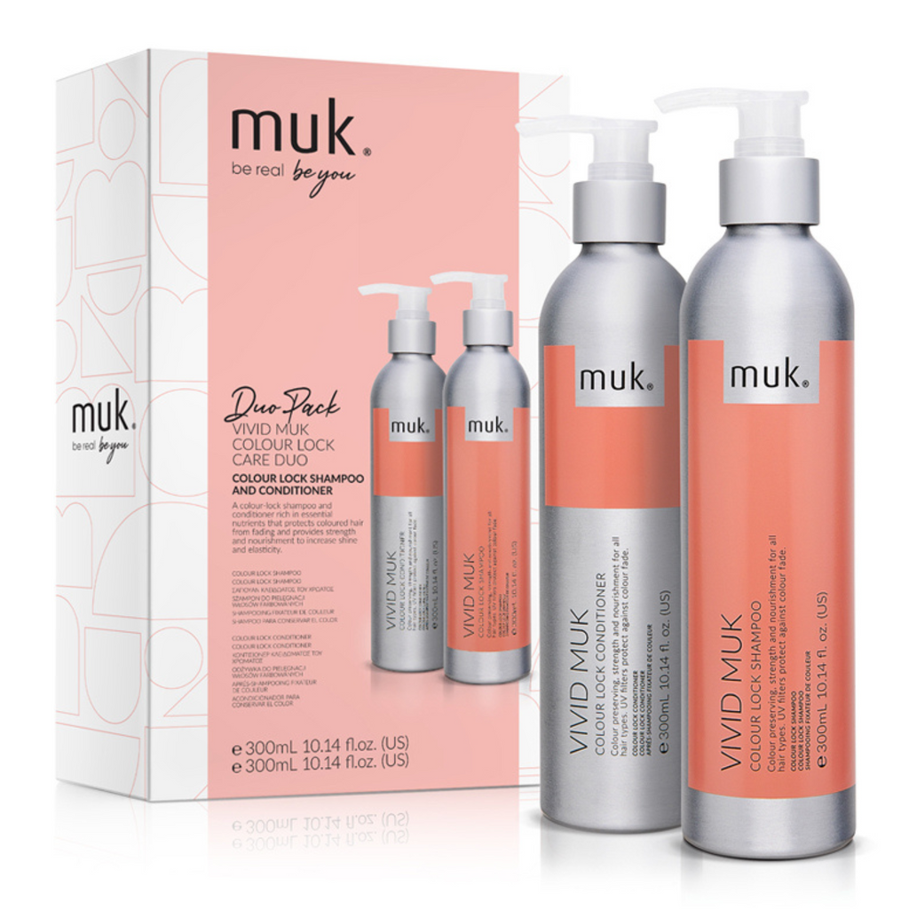 Muk Vivid Muk Colour Lock Shampoo and Conditioner 300ml Duo Pack ...