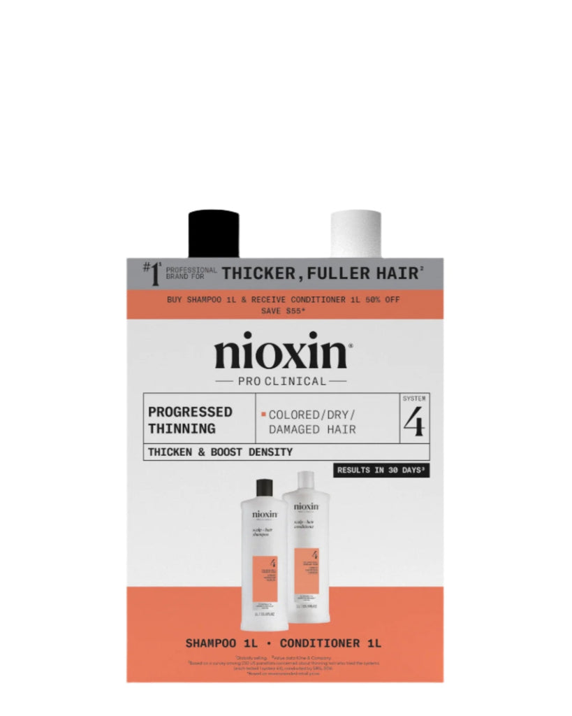 Nioxin System 4 Cleanser Shampoo and Scalp Therapy Revitalising ...