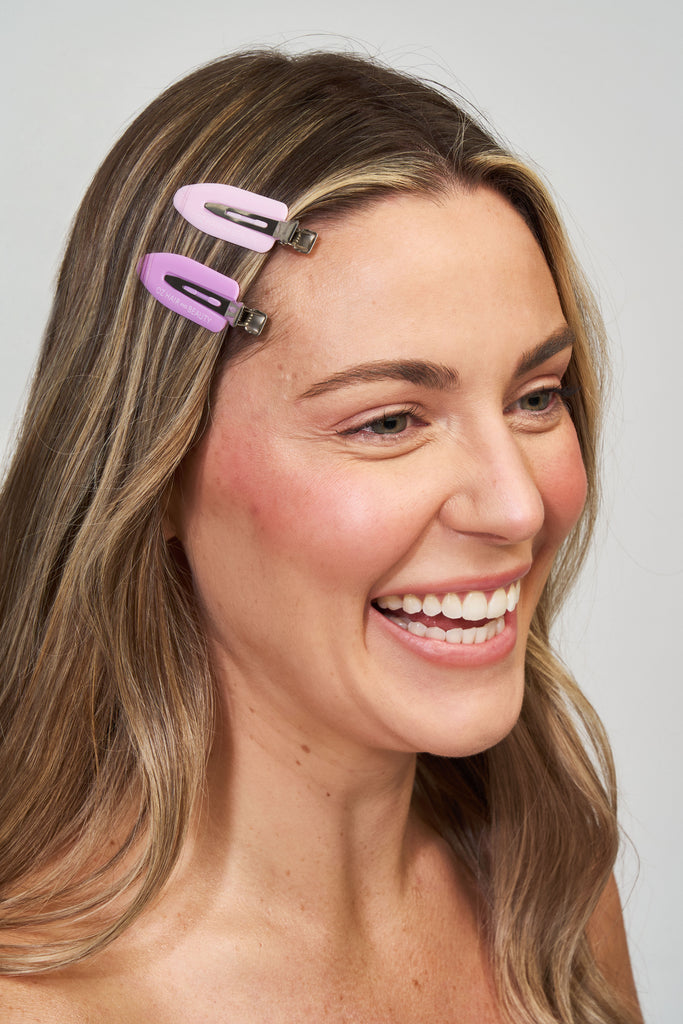 Oz Essentials Creaseless Hair Clips - Purple/Pink – Oz Hair and Beauty