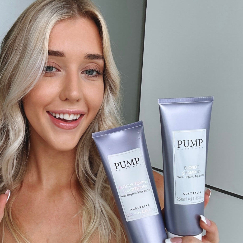 Pump Haircare Blonde Shampoo 250ml – Oz Hair and Beauty