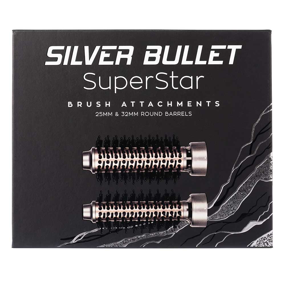 Silver Bullet Superstar Spare Brushes - 32mm + 25mm – Oz Hair and Beauty