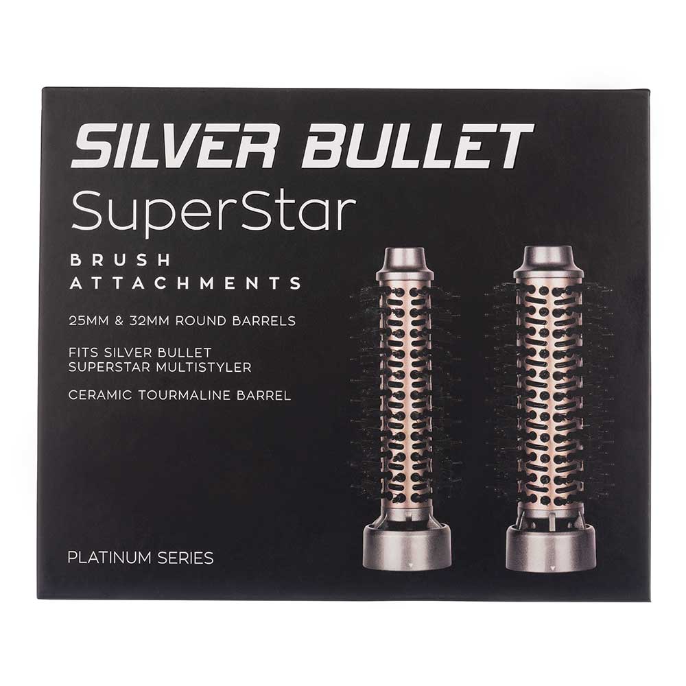 Silver Bullet Superstar Spare Brushes - 32mm + 25mm – Oz Hair and Beauty
