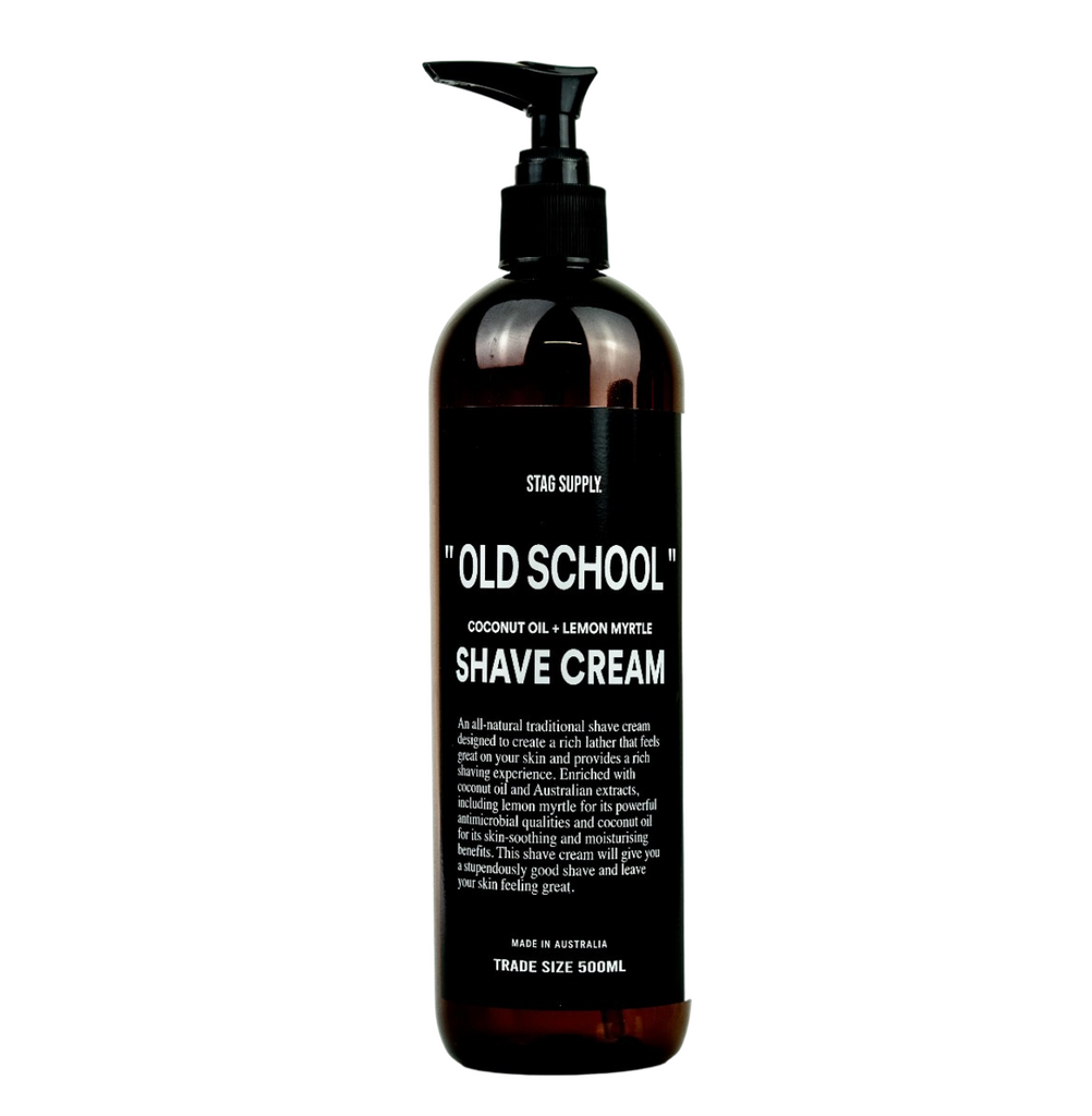 Stag Supply 'Old School' Shave Cream 500ml – Oz Hair and Beauty