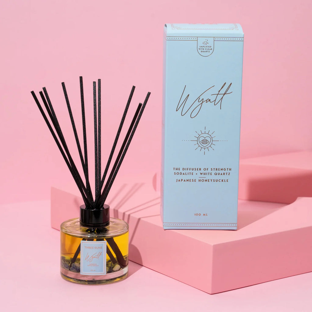 Three Suns Wyatt Crystal Infused Diffuser Of Strength 100ml - Japanese ...