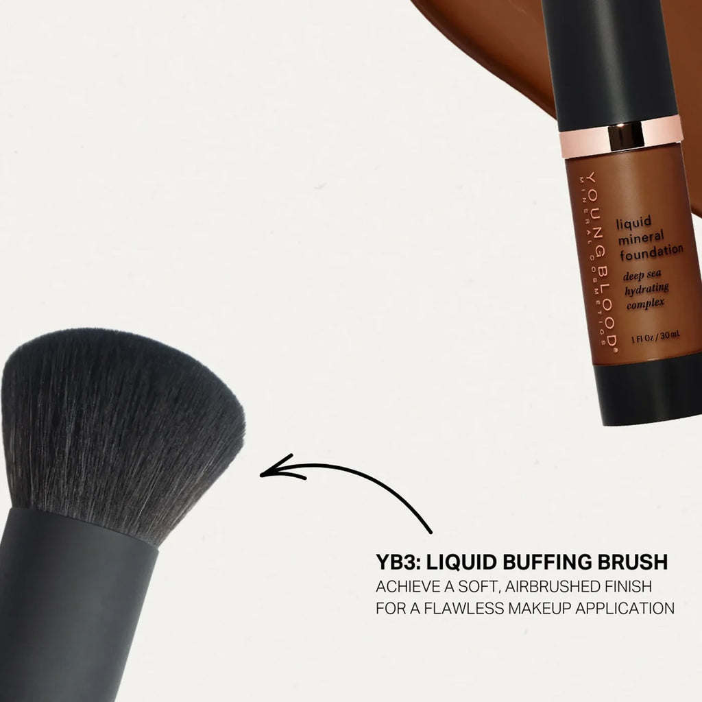 Youngblood YB3 Liquid Buffing Brush – Oz Hair and Beauty