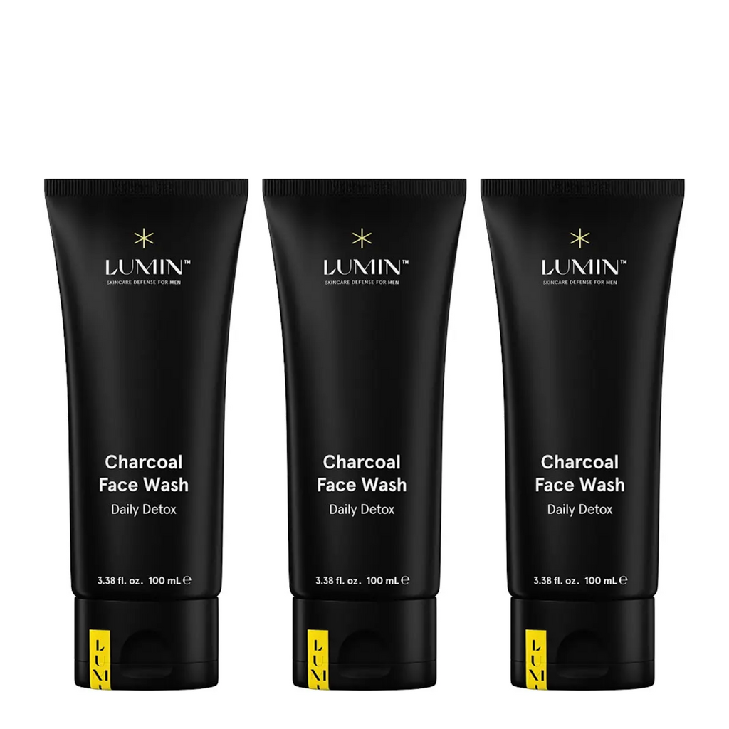 Lumin Charcoal Face Wash Daily Detox 100ml Trio Bundle – Oz Hair and Beauty