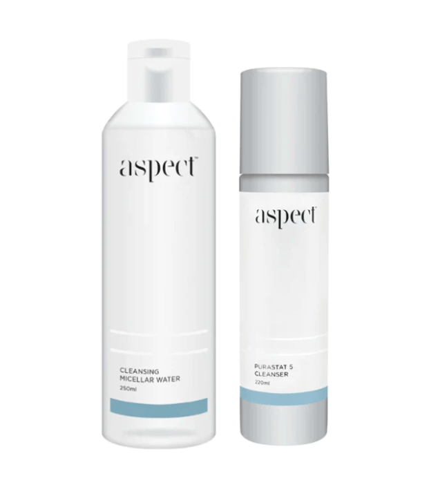 Aspect Cleansing Micellar Water and Purastat Cleanser Bundle – Oz Hair ...