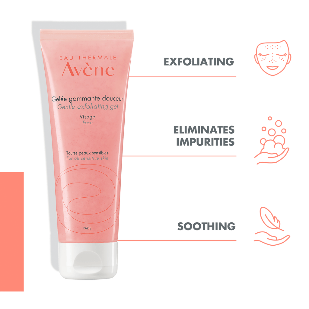 Avène Essential Care Exfoliating Gel 75ml - Gentle Mechanical Scrub ...