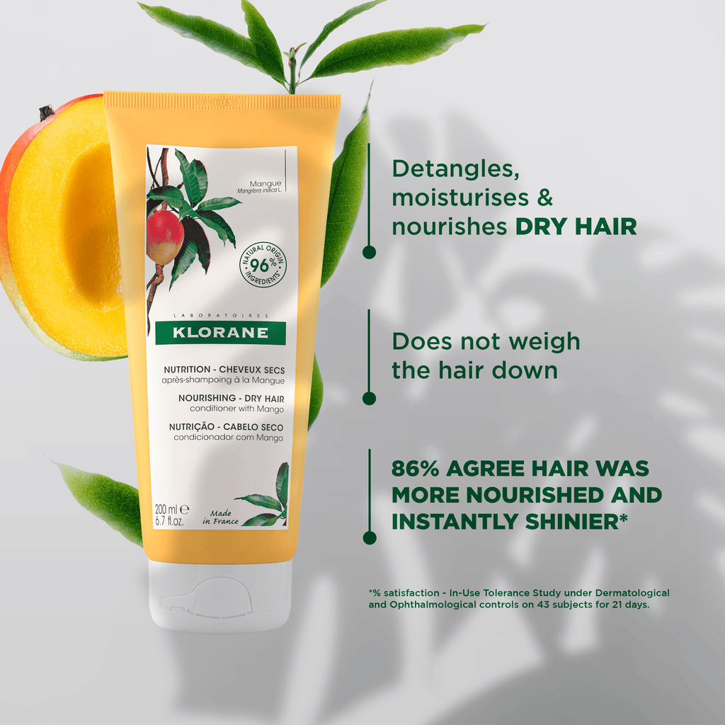Klorane Nourishing Conditioner With Mango Butter 200ml - Dry Hair – Oz ...