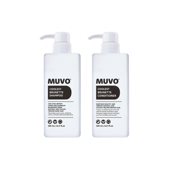 MUVO Coolest Brunette Shampoo and Conditioner 500ml Bundle – Oz Hair ...
