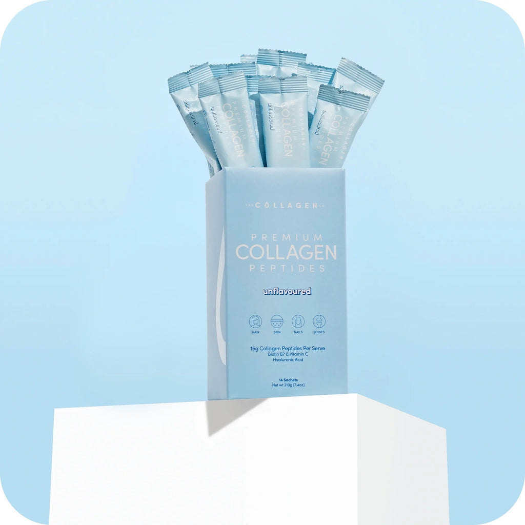 The Collagen Co. Premium Collagen Peptides - Unflavoured 14 Sachet Box ...